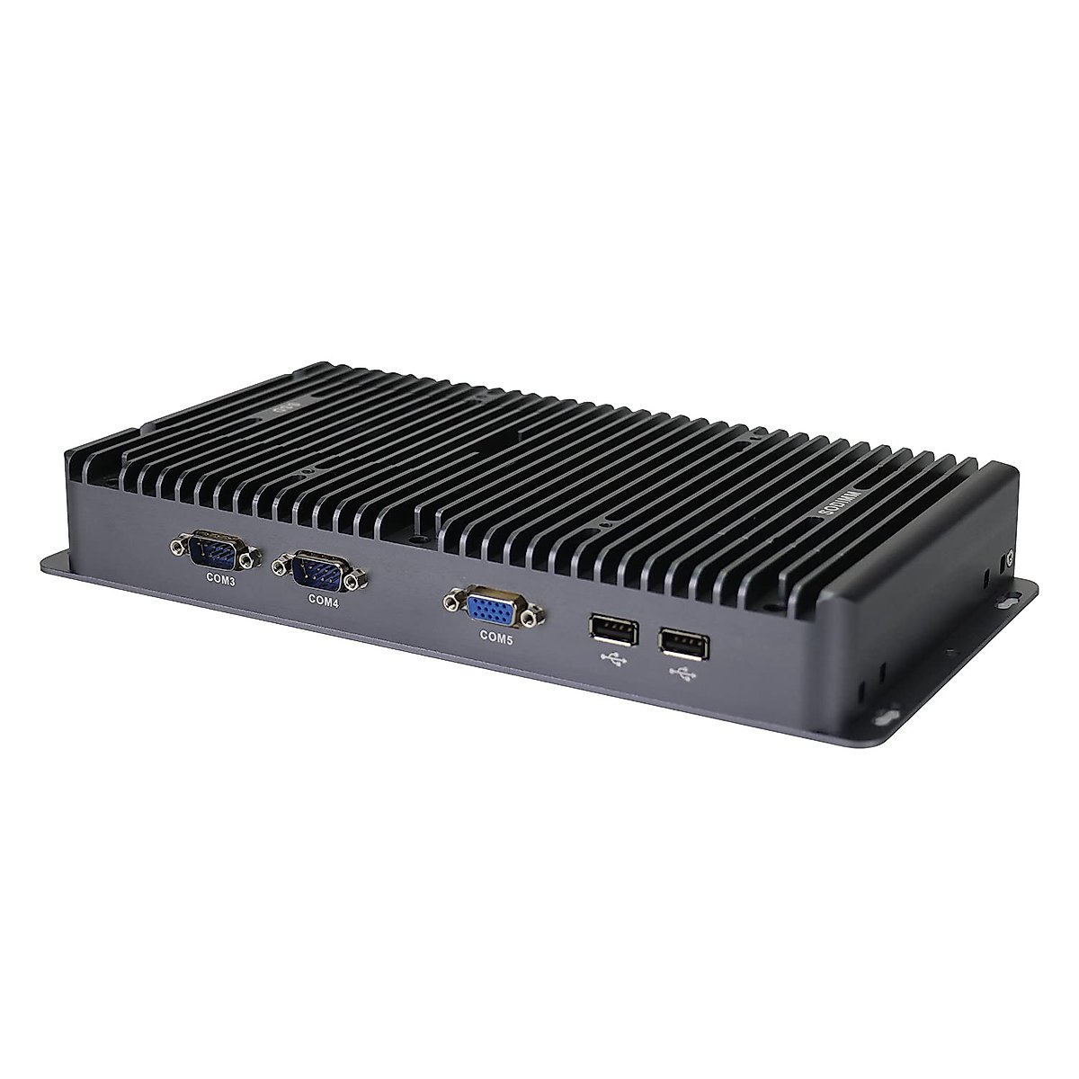 HUNSN Fanless Mini PC, Industrial Computer, IPC, Windows 11 or Linux Ubuntu, I5 8250U 8260U 8265U, IX02, TPM2.0, 9-36V, Watchdog, WOL, 4G Supported, 4 x LAN, 4 x COM, 8G RAM, 256G SSD