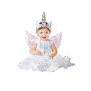 Infant Enchanted Unicorn Costume Pastel Unicorn Outfit for Babies with Unicorn Headband Colorful Halloween Costume 6/12 Months