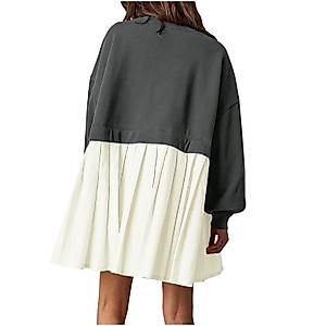 Lightning Deals of Today Prime Clearance Oversized SweatshirtCrewneck Mini Dress Pullover Tops Relaxed Fit Sweatshirts Trendy Outfits Deal of The Day Prime Today ropas de Mujer en oferta My Orders