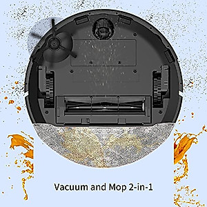 AIRROBO Robot Vacuum and Mop Combo, Self-Empty Robotic Vacuum, 2700Pa Strong Suction, Lidar Navigation, Smart Mapping，250Min Runtime, Work with Alexa and Google Assistant, T10+