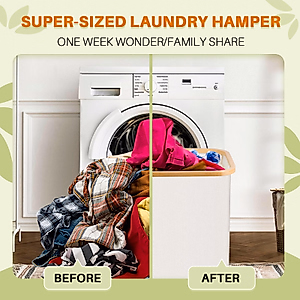 Laundry Hamper With Lid, 160l Clothes Hamper For Laundry Basket 3section, Large Laundry Hamper With Removable Bags Foldable Laundry Basket Organizer For Bedroom,Laundry Room, Dirty Clothing Hamper