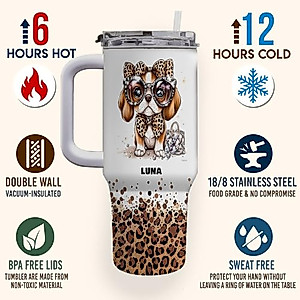Personalized Dog Tumber with Beagle dog Dog’s Name – Custom Cup for Dog Moms, Ideal Gift for Mother's Day, Birthdays & Christmas, Pet Tumber qSDUy7
