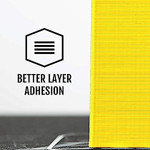 HATCHBOX PLA PRO+ 3D Printer Filament, Dimensional Accuracy +/- 0.03 mm, 1 kg Spool, 1.75 mm, Yellow