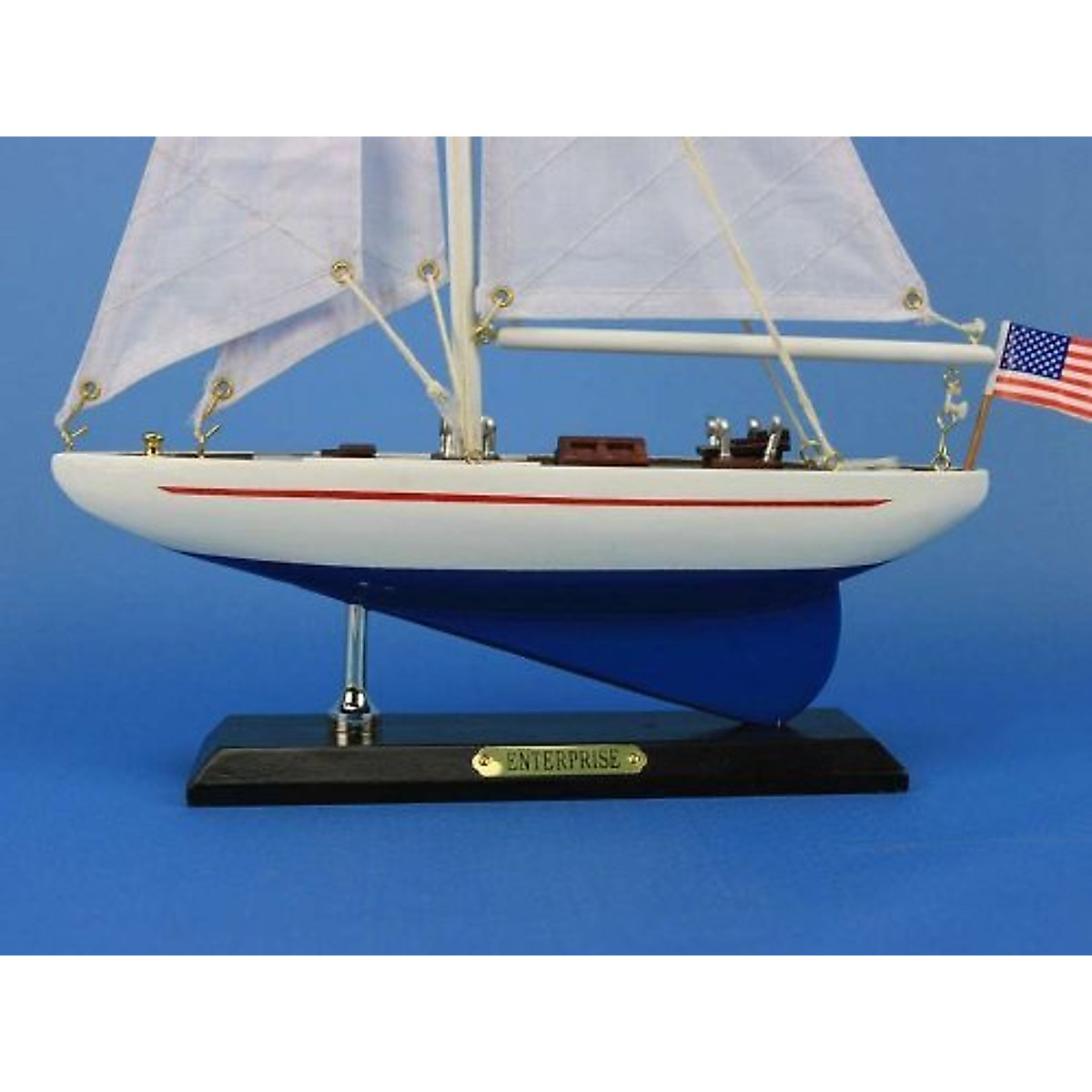 Hampton Nautical Enterprise Sailboat, 16"