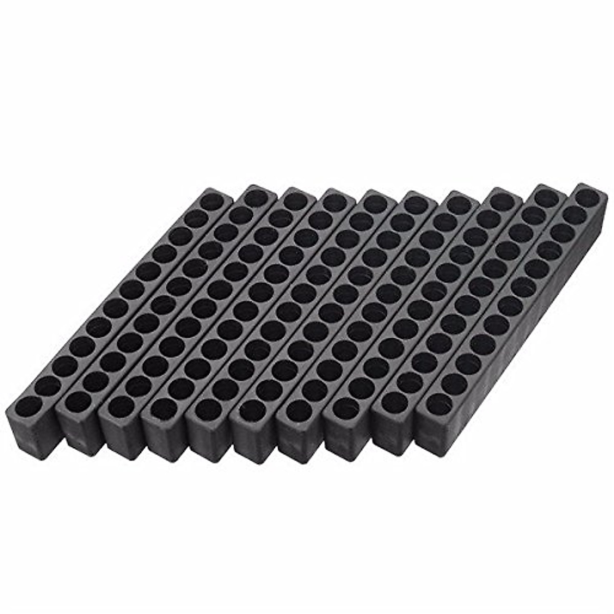 10pcs 12 Holes Screwdriver Bit Holder Drill Head Storage Case