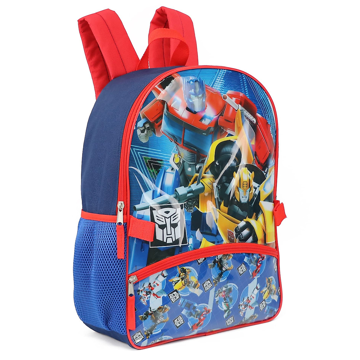 Transformers 16'' Full Size Backpack Lunchbox Set Bookbag School Set