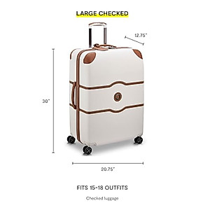 DELSEY PARIS Chatelet Air 2.0 Hardside Luggage with Spinner Wheels, Chocolate Brown, 2 Piece Set, (24/28)