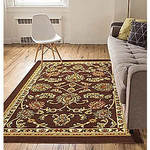 Well Woven Kings Court Tabriz Traditional Brown Oriental 3'3" x 4'7" Indoor/Outdoor Area Rug