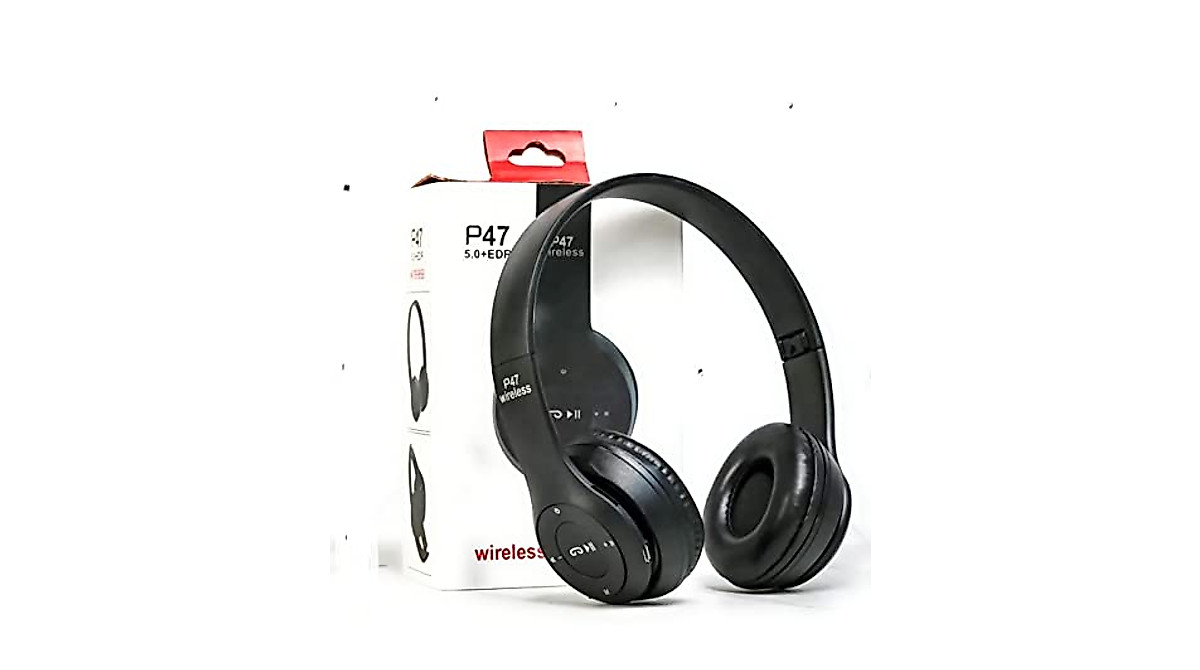 Wireless Headphones P47 with Bluetooth 5.0 | Foldable & Long Battery Life