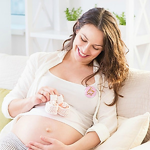 Gender Reveal Button Pins 30 Pcs, Team Boy Girl Button Pins, Pink blue Button Pin for Baby Shower Party Favors Gender Reveal Party Supplies