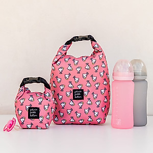 Petunia Pickle Bottom | Double Baby Bottle Holder | Disney's Beauty and The Beast | Baby Bottle Cooler Insulated & Reusable | Disney Perfect Beauty and The Beast Gifts - Cheerful Chip | Disney Baby