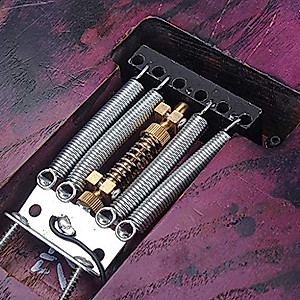 Alnicov Brass Tremolo Stabilizer Guitar Tremolo Stopper Stabilizing Device Kit for Fender Electric Guitars Accessories