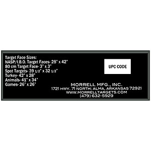 Morrell NASP 80cm Polypropylene Target Face 80cm, White, UNT (57543)