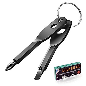 Keychain Screwdriver Set,Mens Stocking Stuffers,Adult Stocking Stuffers for Men,Dad,Christmas Best Stocking Stuffer Ideas(Black)