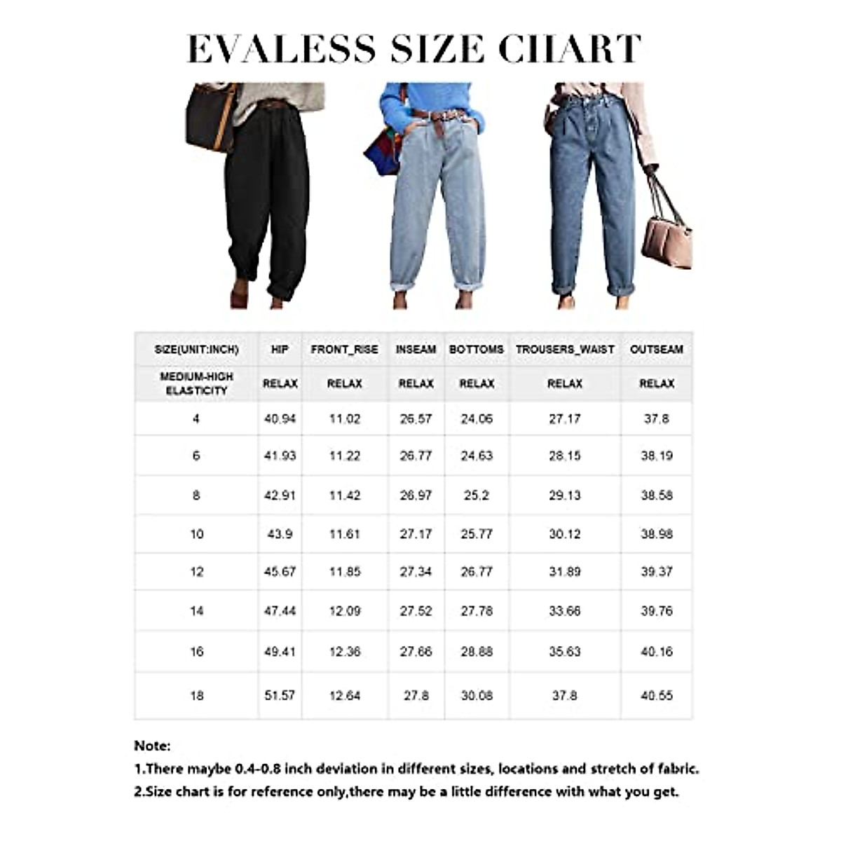EVALESS Cargo Jeans for Women Casual Baggy High Rise Straight Leg Boyfriend Pants Y2K Trousers Streetwear Pant with Pockets White 12
