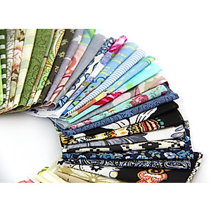 50pcs 1010cm Fabric Patchwork Craft Material Batiks Mixed Squares Bundle