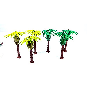 General Jim's Palm Tree MOC Bricks Toys Assortment Building Blocks Toy Playset Accessory Tree Set (10 PCS, 3 Sizes) - for Teens and Adults