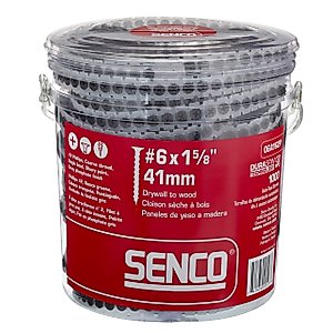 Senco 06A162P Duraspin# 6 by 1-5/8" Drywall to Wood Collated Screw (1, 000per Box)