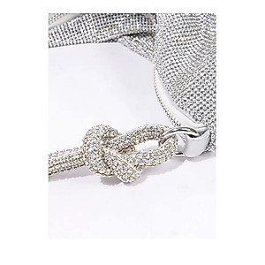 Glitter Rhinestone Purse for Women Fashion Crystal Evening Clutch Bag Sparkly Hobo Bag