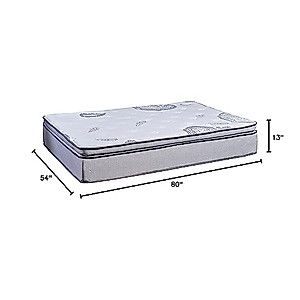 Mayton, 13-Inch Meduim Plush Foam Encased Hybrid Pillowtop Innerspring Mattress, Full XL