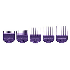 Andis Nano-silver Magnetic Attachment 5 Combs, Small Sizes, 6", 8", 4", 3/8", 2"