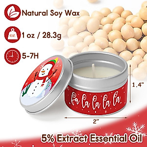 Tuitessine 12 Days Christmas Advent Calendar 2024 Scented Candles Gift for Women Adults Soy Wax Jar Candles Christmas Countdown Gifts Holiday Indoor Home Decoration Santa Claus Decor