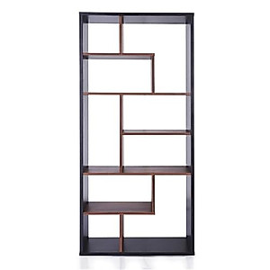 Acme Chas Wooden Cube Bookcase in Espresso and Walnut