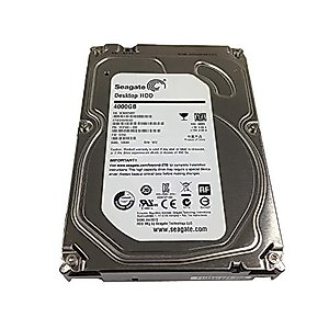 Seagate ST4000DM000 Desktop Hdd 4TB Sata 6GB/s Ncq 64MB Cache 3.5in Internal Bare Drive (Renewed)