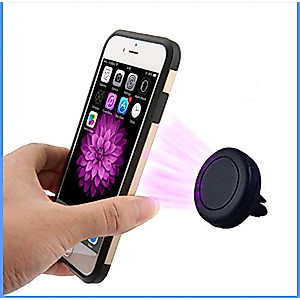 Universal Air Vent Magnetic Car Mount Phone Holder with Ultra Strong Magnetic Hold and Snap Grip