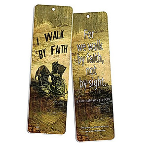 Favorite Bible Verses Bookmarks King James Version KJV (12-Pack) - Reassuring us with God's Message of Love and Hope - Prayer Cards Religious Christian Gift to Encourage Men Women Teens Boys Girls Kid