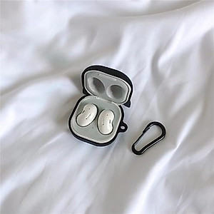 Case for Samsung Galaxy Buds2 Pro & Buds Live(2020)/Buds Pro(2021)/Buds 2 (2022) Charging Box,Cute Cartoons Kawaii Anime Fashion Animal Desig Protective Cover with Keychain (Black)