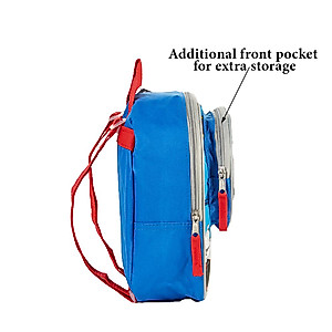 RALME Thomas the Train Mini Backpack for Kids - 10 Inch Toddler Thomas and Friends Backpack, Blue