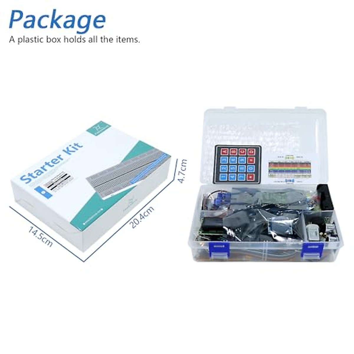 Freenove Ultimate Starter Kit for Raspberry Pi 5 4 B 3 B+ 400 Zero 2 W, 962-Page Detailed Tutorial, Python C Java Scratch Processing Code, 223 Items, 128 Projects (Raspberry Pi NOT Included)