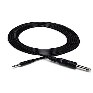Hosa CMP-110 1/4" TS to 3.5 mm TRS Mono Interconnect Cable, 10 Feet