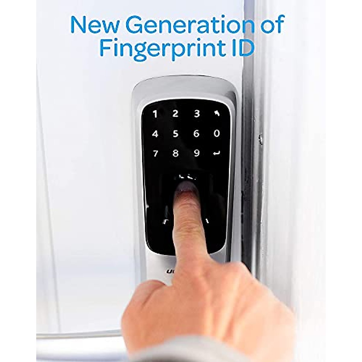 ULTRALOQ UL3 BT 2nd Gen Smart Lock (Satin Nickel), 5-in-1 Keyless Entry Door Lock with Bluetooth, Biometric Fingerprint and Touch Digital Keypad, Smart Door Lock Latch Edition