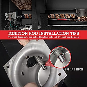 SUNKISTCOOK Igniter Hot Rod Replacement Kit Fit for Traeger Pellet Grills, Heating Element Igniter Replacement Parts Also Compatible with Pit Boss 820 Grills