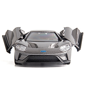 RMZ City 1:36 Scale Diecasting Alloy Car Model Ford GT Toy Car, Pull Back Vehicles Toy Car for Toddlers Kids Boys Girls Gift Gray