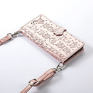 HUANGTAOLI Crossbody Shoulder Strap Flip Case for Samsung Galaxy S9 Plus, Magnetic Closure Kickstand Flip Phone Case for Samsung Galaxy S9 Plus