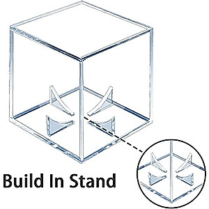 Jaragar Baseball Display Case 1 Pack, UV Protected Sport Collectibles Baseball Holder Acrylic Cube Memorabilia Display Box, Official Baseball Autograph Display Case for Official Size Baseball