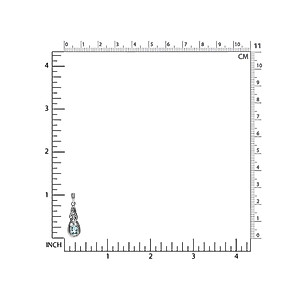 Silvershake Genuine Blue Aquamarine 925 Sterling Silver Celtic Knot Pendant