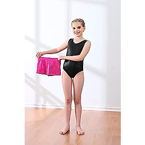 ZIZI Aosva Little Big Girls' Sparkle Dance Tumbling Athletic Gymnastics Short 2-14Years