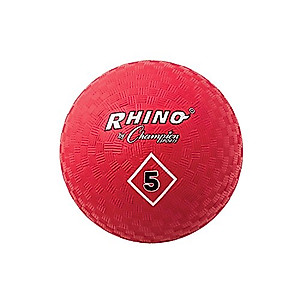 Champion Sports 5" Playground Ball, Red