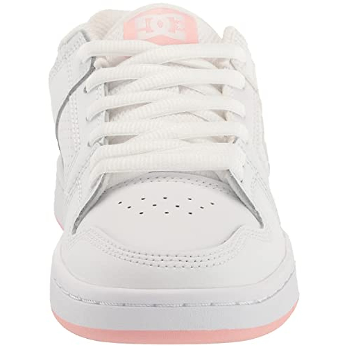 DC Women's Manteca 4 Casual Skate Shoe, White/Pink, 9.5