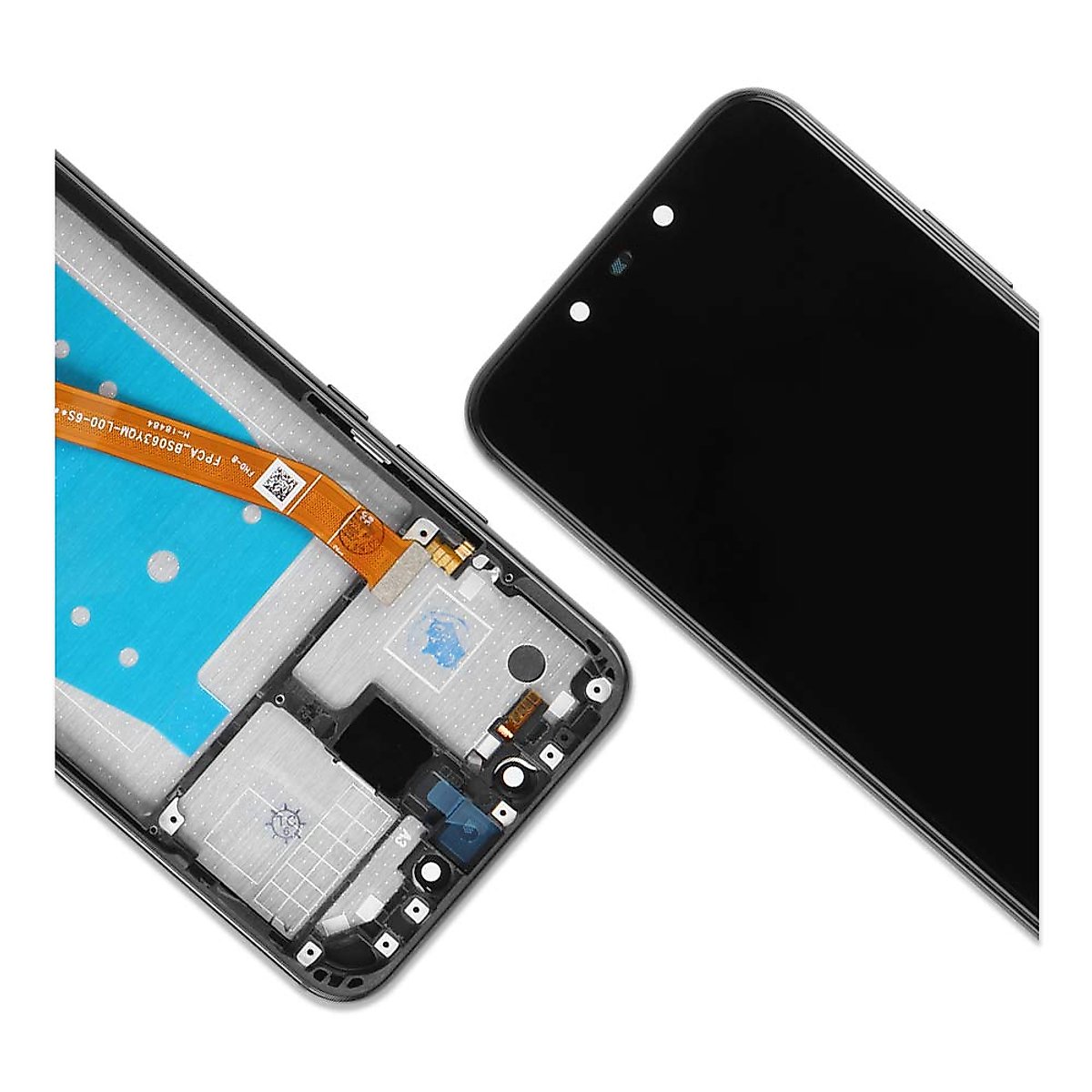 Compatible with Huawei Mate 20 Lite SNE LCD Display Screen Replacement,for Huawei Mate 20 Lite SNE LX1 LX2 LX3 Display LCD Panel Repair Parts Kit,with Tempered Glass+Tools(Black) (Black with Frame)