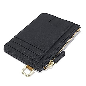 Carhartt womens Wallet, Rugged Leather and Canvas for Women, Available in Multiple Styles & Colors Wallet, Nylon Duck Zippered (Black), One Size US