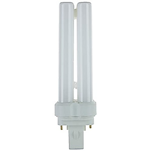 Sunlite FDL22 Fluorescent Quad Tube Plug-in Bulb, 22 Watt, 10,000 Hour Life Span, GX32D-2 Base, 1050 Lumens, for Fluorescent Ceiling Fixtures, 5000K Daylight, 1 Pack