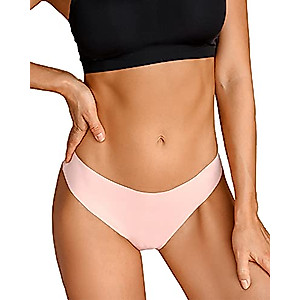 DEANGELMON Seamless Thongs for Women No Show Thong Underwear Women Comfortable Multiple Pack (7P3,M)