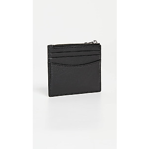 Marc Jacobs Women's The Slim 84 Zip Card Case, Black, One Size