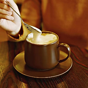 YSUNM Ming Heng Good morning sister spoon - Engraved gift for in law birthday wedding best creative gift, Silver, L19.5cmxW3.5cm (XY20)