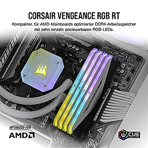 CORSAIR Vengeance RGB RT 32GB (4x8GB) DDR4 3600 (PC4-28800) C18 1.35V Desktop Memory